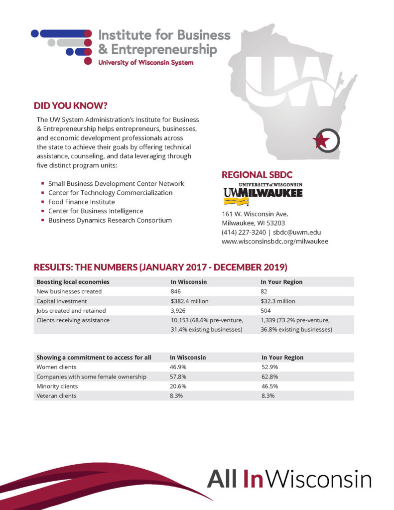 All in Wisconsin tour offers ways to share - Office of Business and ...